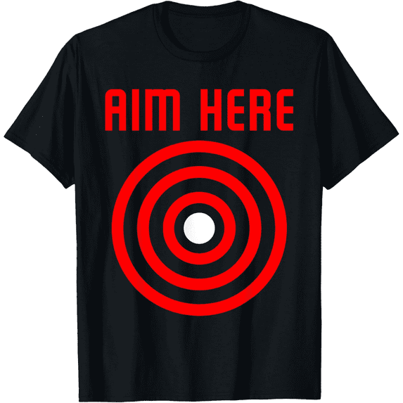 Bullseye Target Aim Here Mens T-Shirt - Walmart.com