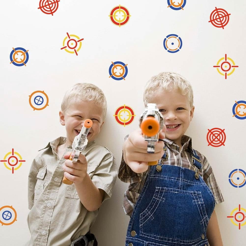Bullseye Target Wall Decals 72PCS Shot Aim Circles Vinyl Wall Decal ...