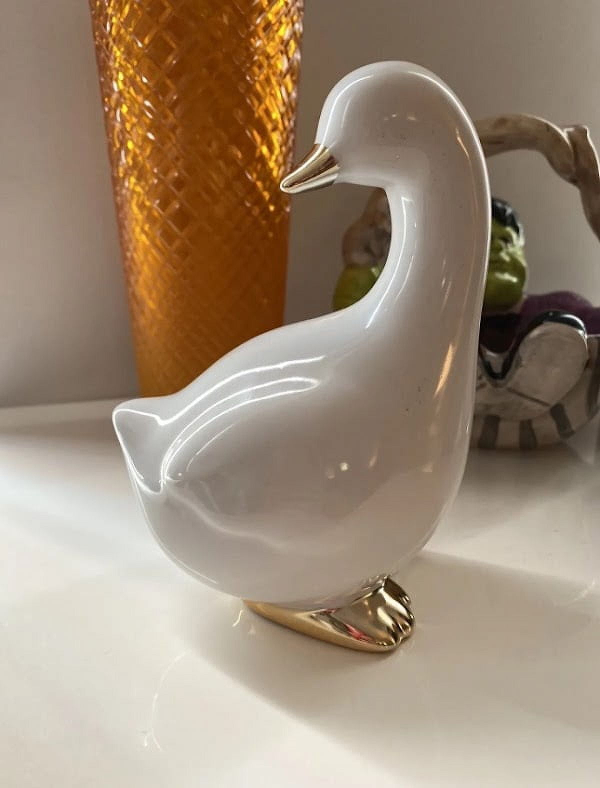 Bullseyes Playground 5” Porcelain Ceramic Duck Figurine - Walmart.com