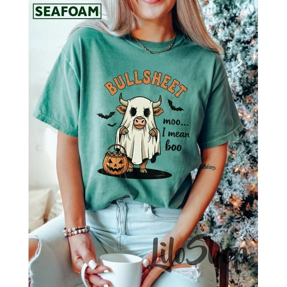 Bullsheet Shirt, Bull Sheet , Boo Cow Shirt, Moo I Mean Boo, Cow Shirt ...
