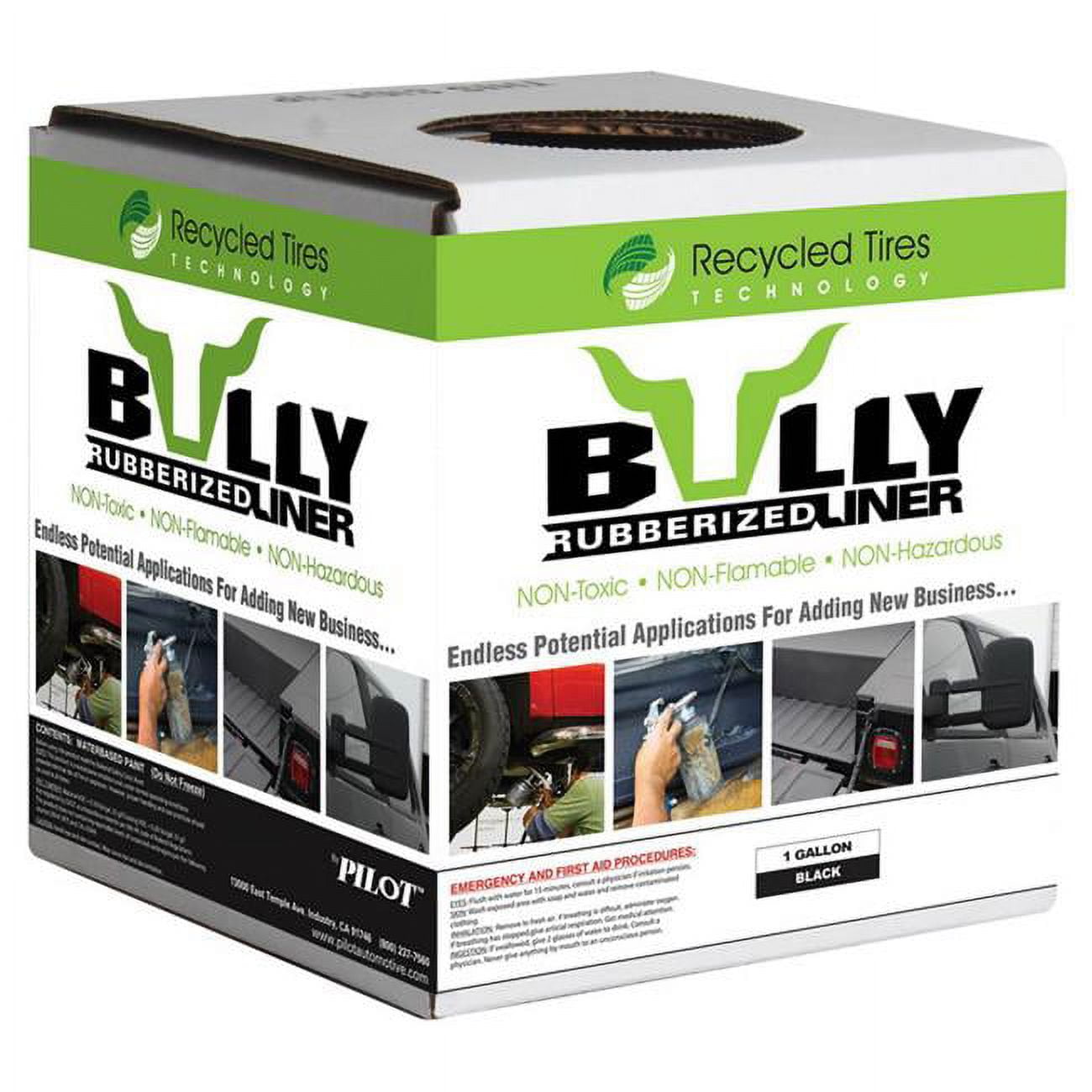 Bully Bed Liner, 1 Gallon Pail, Black [PCT-308B-1G] - Walmart.com