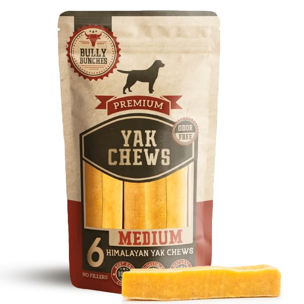 Bully Bunches Medium Authentic Yak Cheese Himalayan Chews for Medium ...