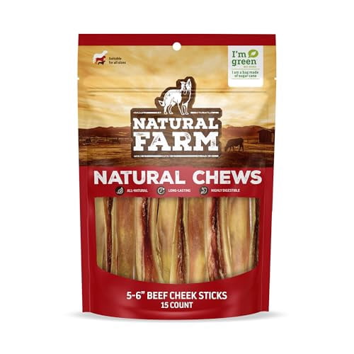 Bully Cheek Stick, 5-6 Inch (15 Pack)- Best Bully Stick Alternative ...