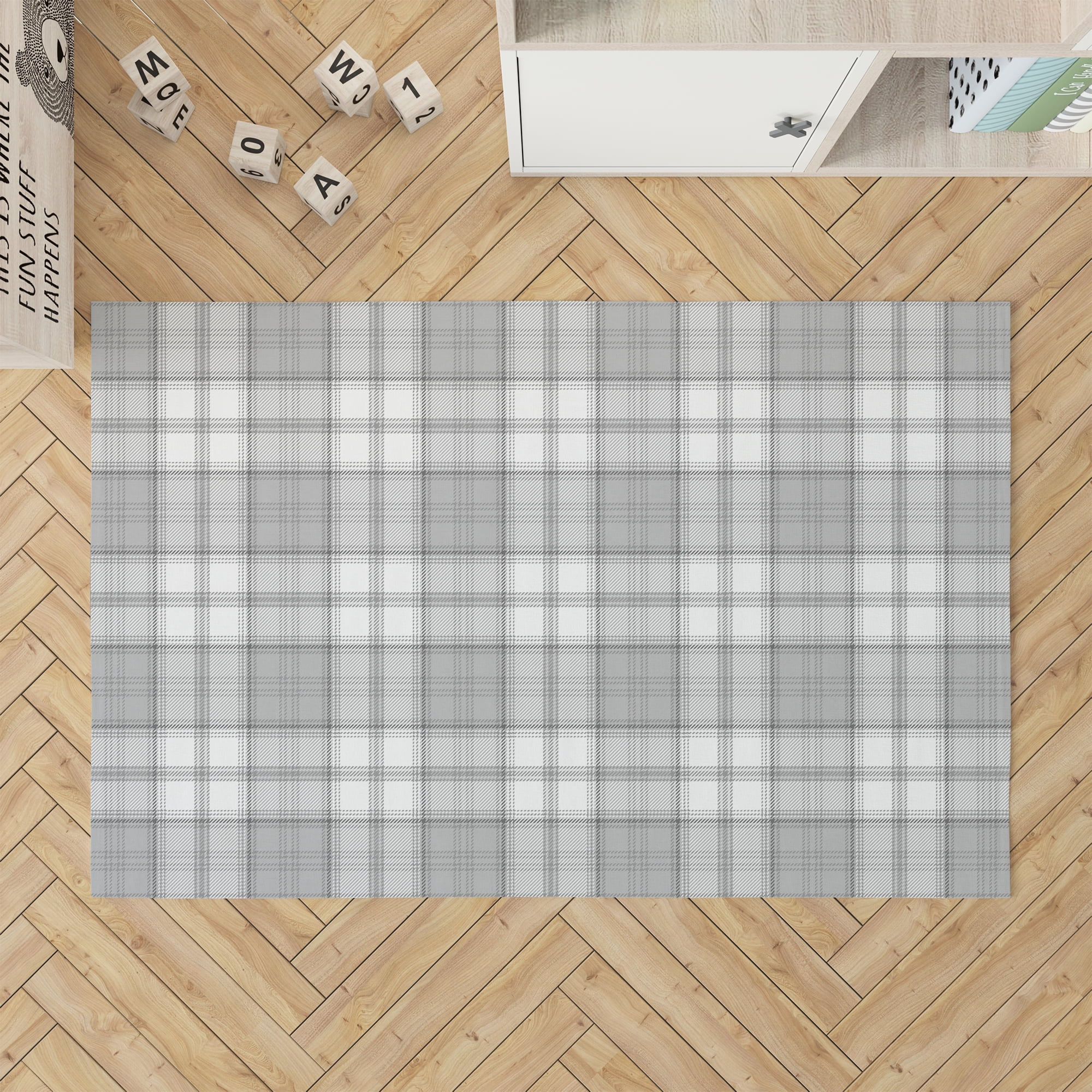 Bully Plaid Grey Kids Play Mat - Walmart.com
