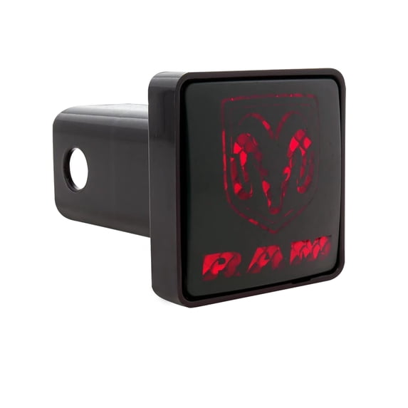 "Bully - Dodge Logo Square Hitch Cover with Brake Light for 2 ...
