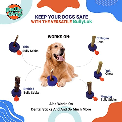 Bully Stick Holder for Dogs, Bully Lok Dog Device, Prevents Choking ...