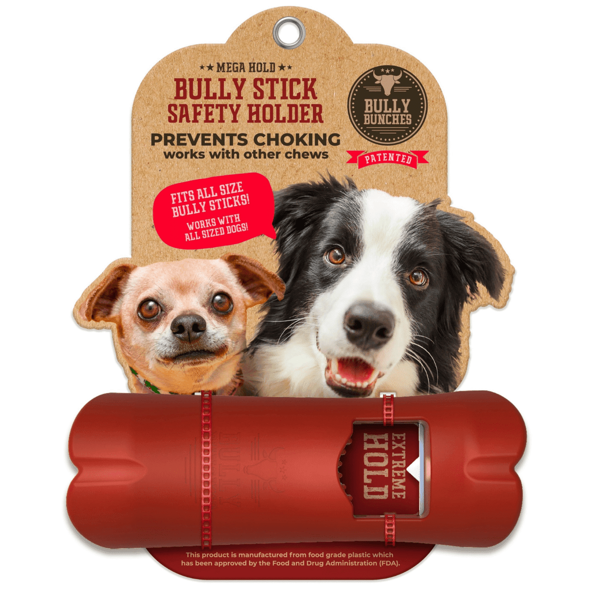 Bully Bunches Mega Hold Anti-Choking Bully Stick Safety Holder ...