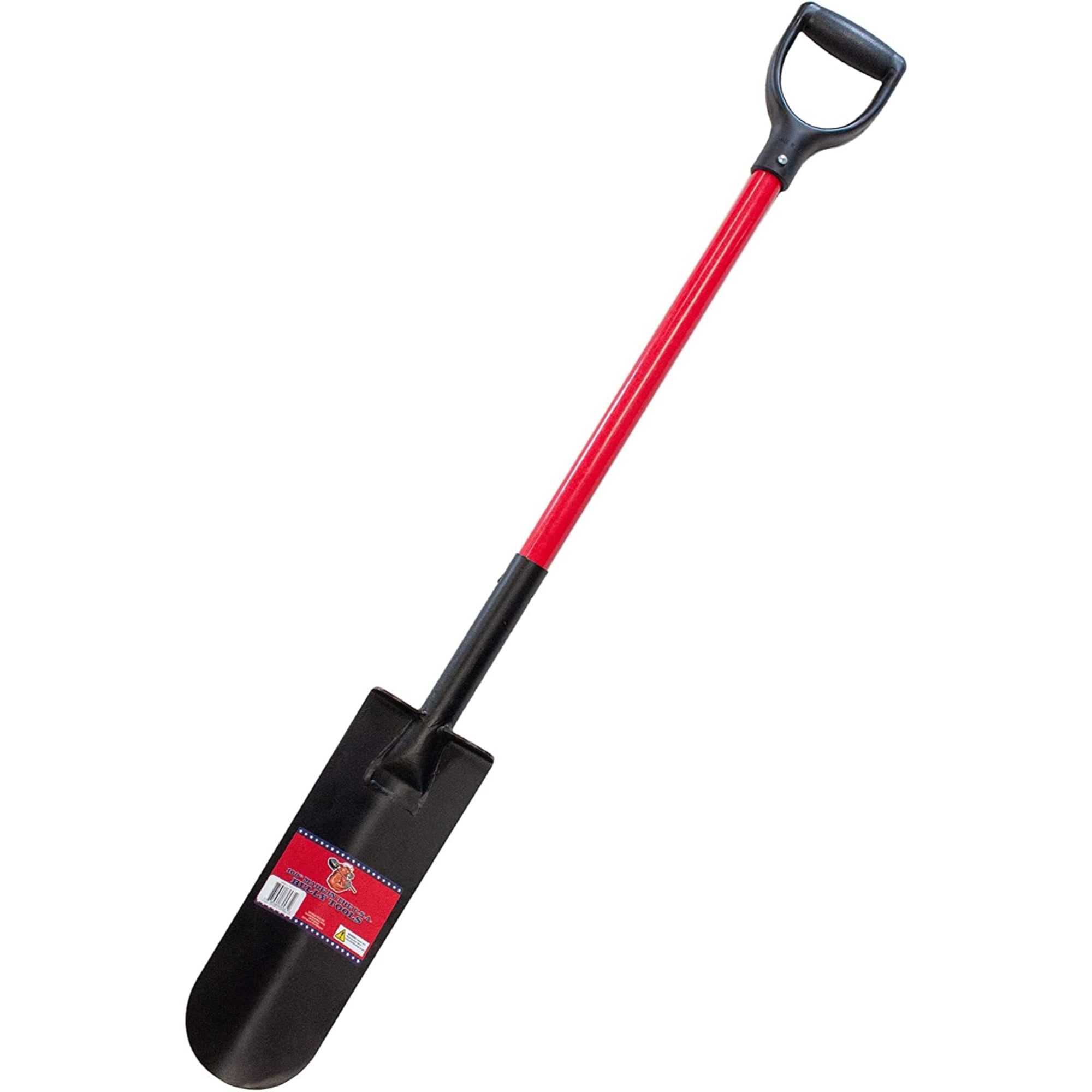 Bully Tools Drain Spade Shovel 82535 - 12 Ga. Steel Blade, Fiberglass ...