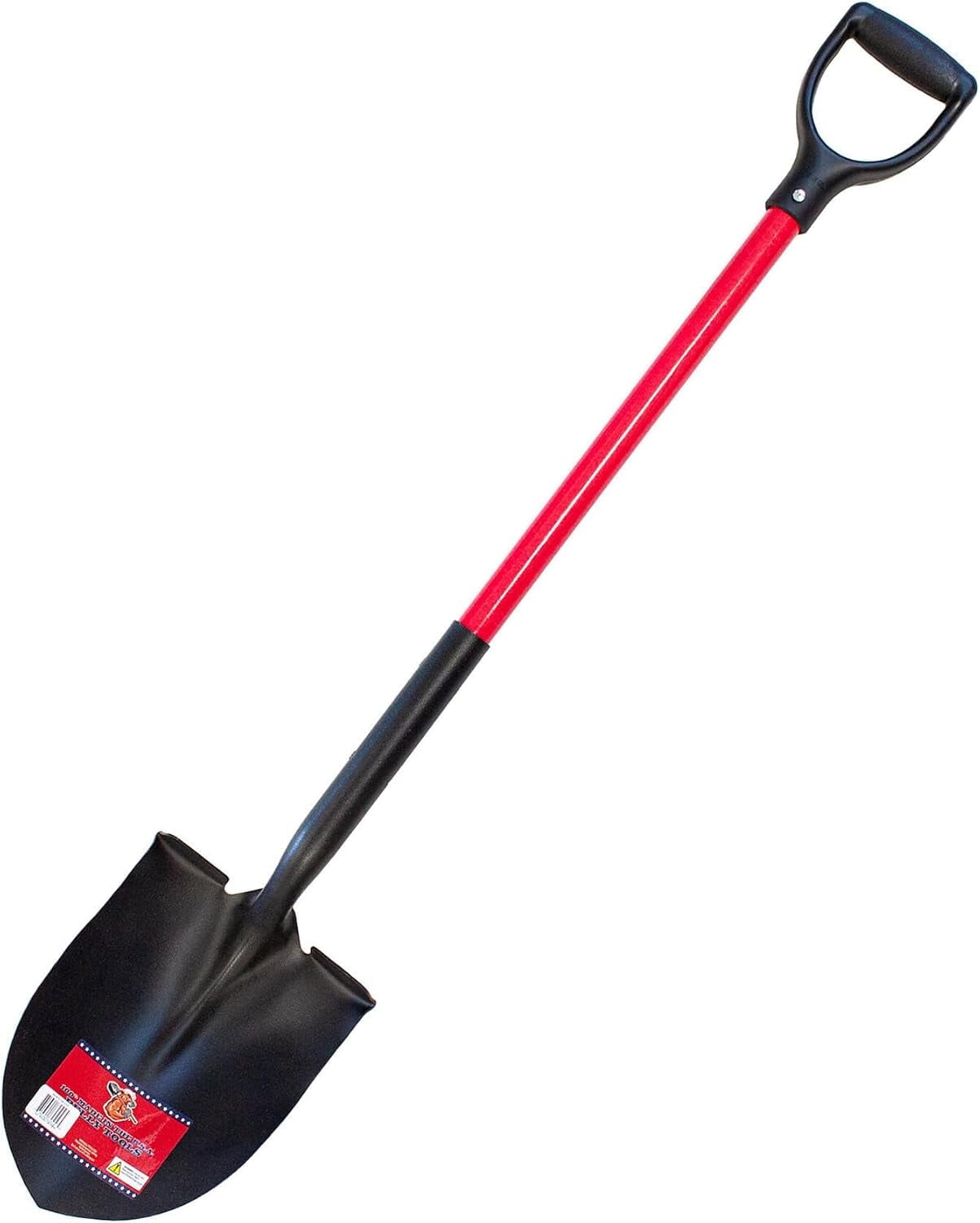 Bully Tools 62510 14 Ga. Round Point Shovel. Fiberglass Dgrip Handle ...