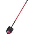 Bully Tools 62510 14 Ga. Round Point Shovel. Fiberglass Long Handle ...