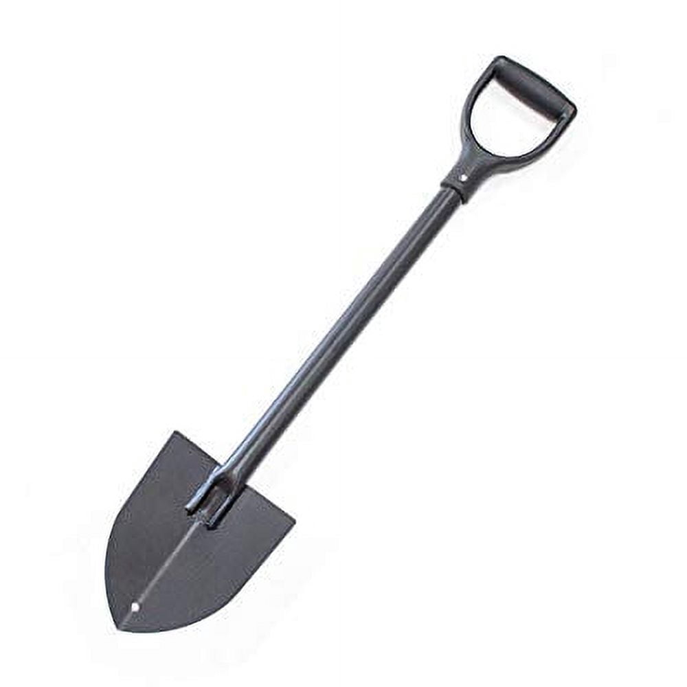 Bully Tools 92712 14-Gauge Round Point Trunk Shovel with Poly D-Grip ...