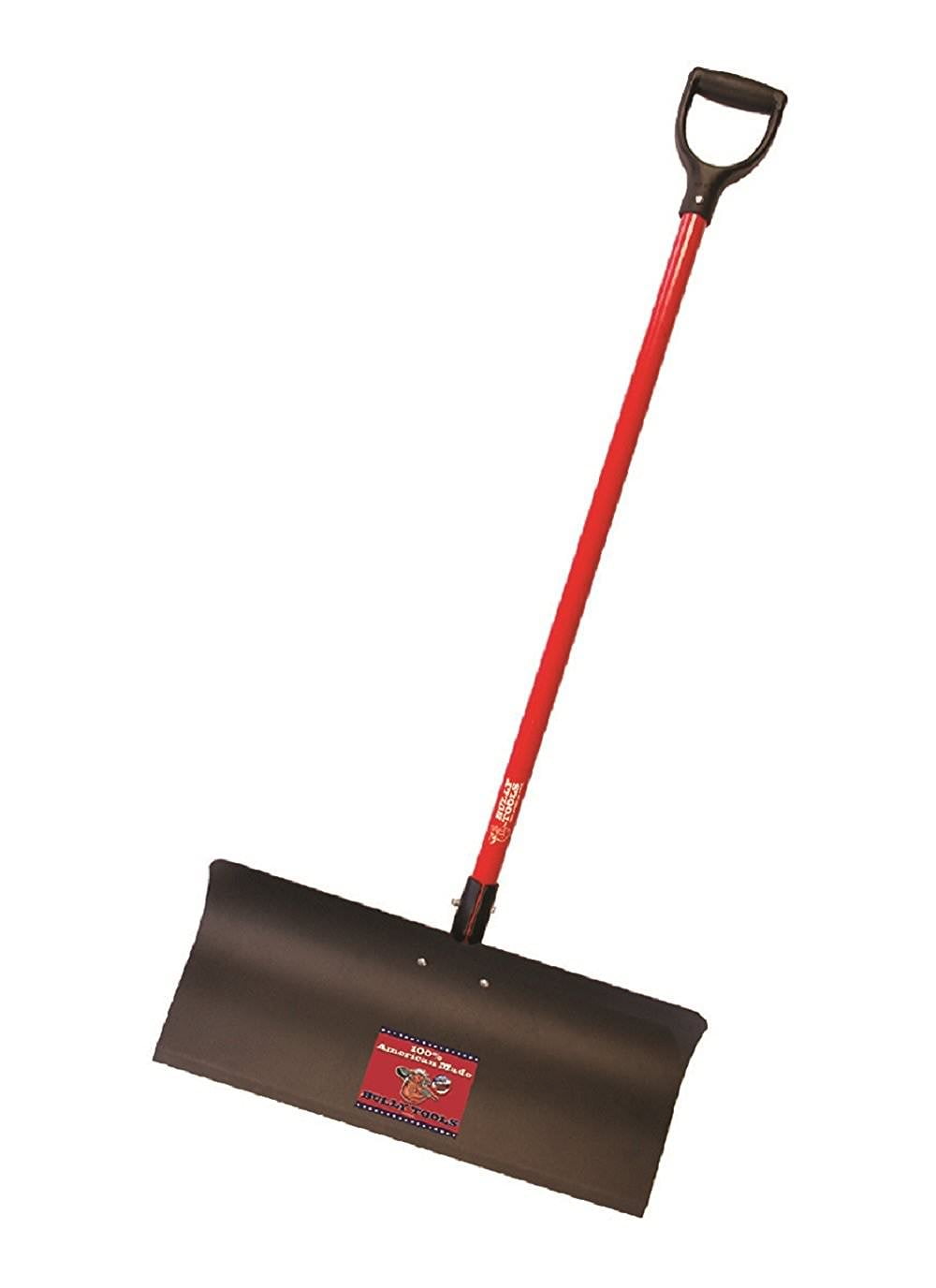Bully Tools 92817 Steel Snow Pusher with Fiberglass D-Grip Handle, 24 ...