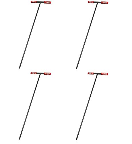 Bully Tools 99203 Soil Probe Steel Tstyle Handle, 48_inch (Pack of 4 ...