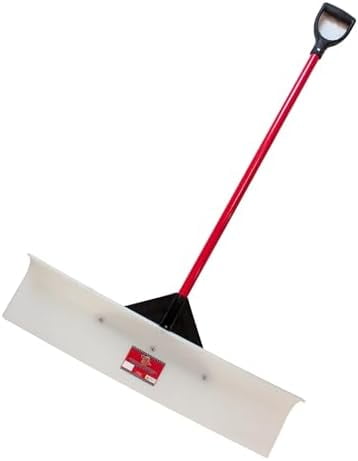 Bully Tools High Molecular Weight Snow Pusher/Plow with Fiberglass D ...
