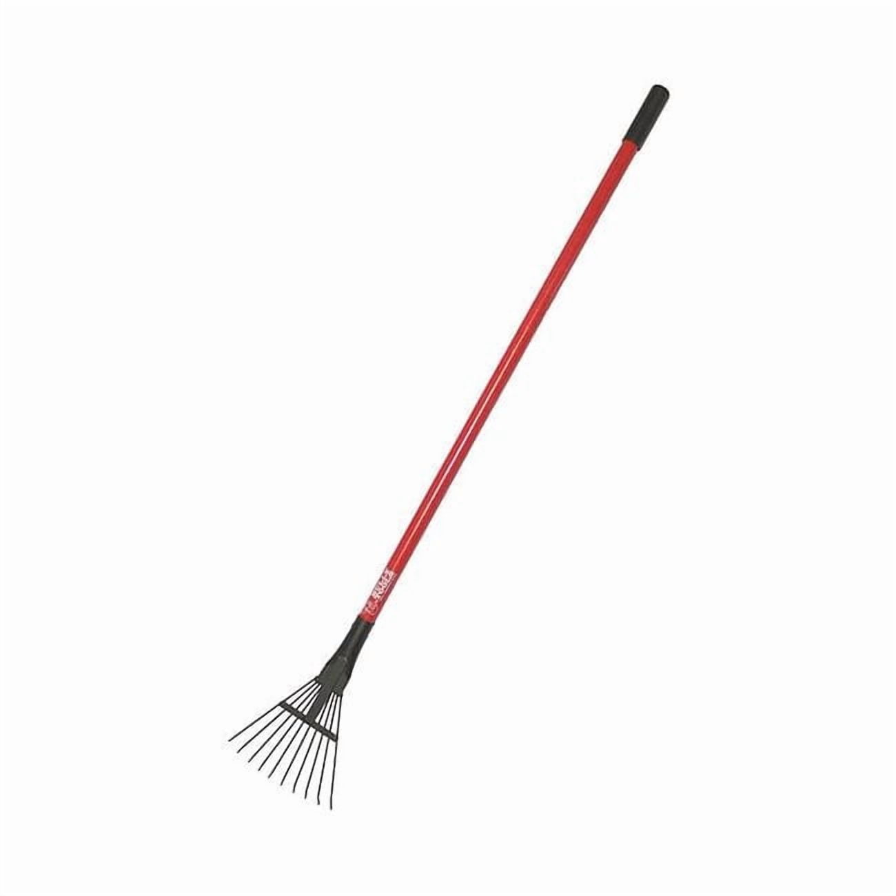 Bully Tools 8 in Shrub Rake, 10 Tines, 59-1/2 in L Fiberglass Handle ...