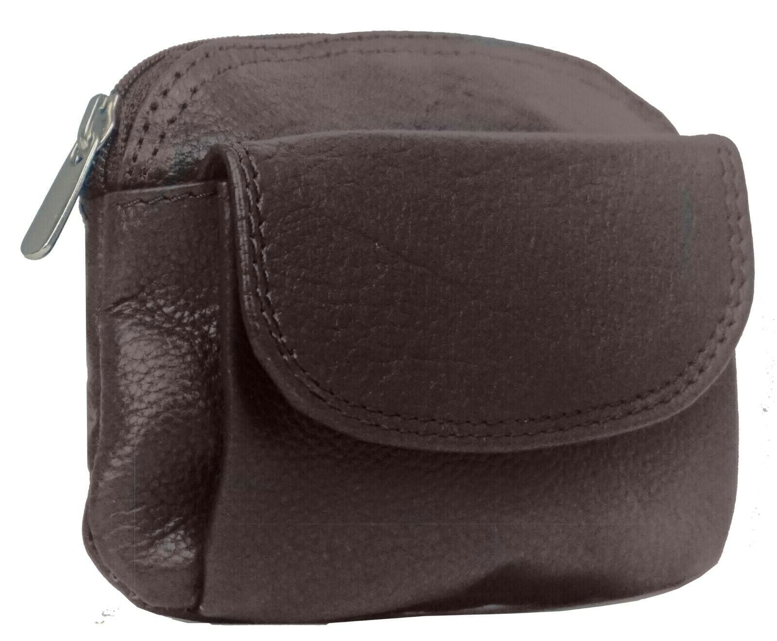 Bullz Genuine Leather Coin Purse Keychain Wallet for Women and Men ...