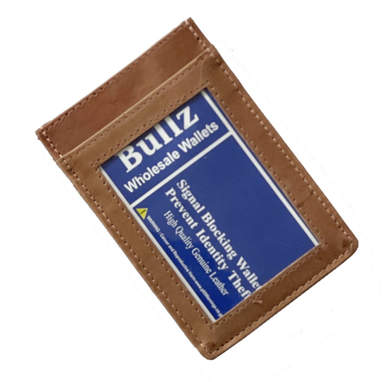 Bullz Leather Money Clip Wallet Front Pocket Card Holder with Magnet ...