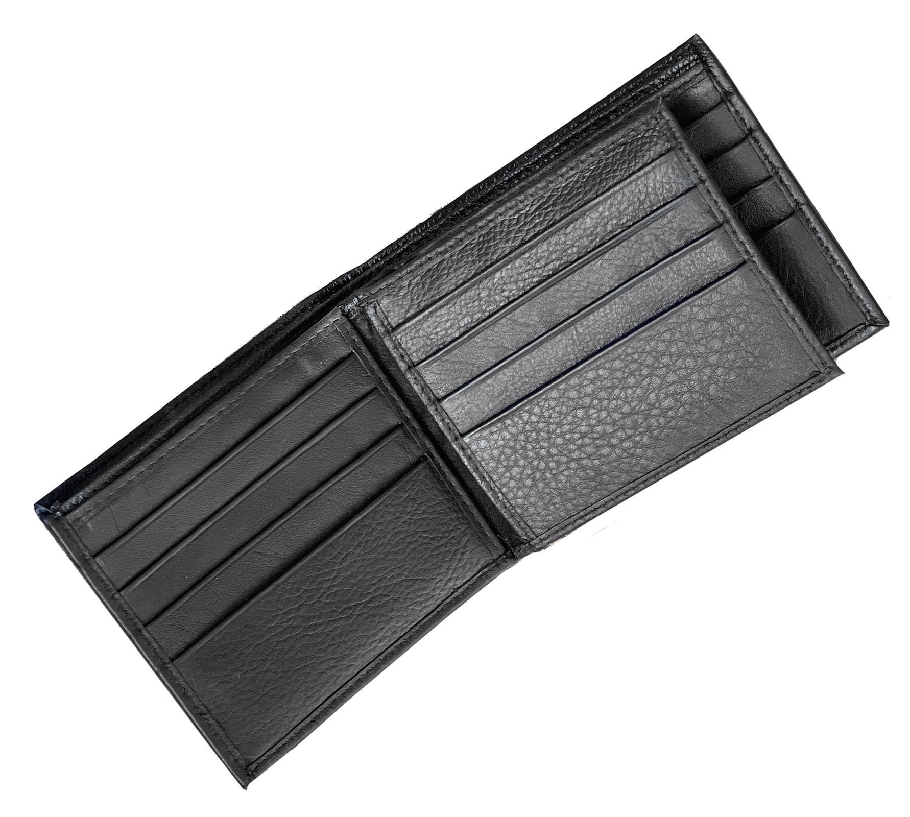 Bullz Leather Slim Multi Credit Card Holder Bifold Men's Wallet with ...