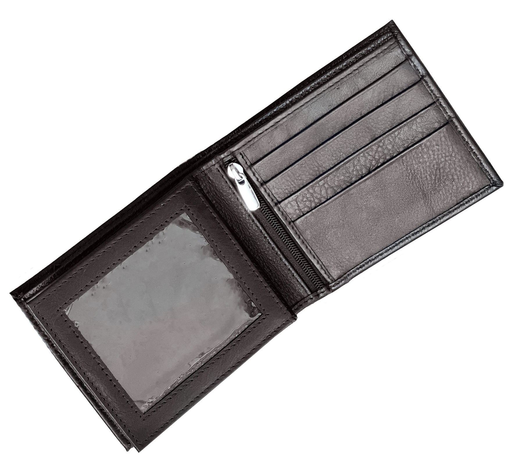 Bullz Leather Slim Multi Credit Card Holder Bifold Men's Wallet with ...