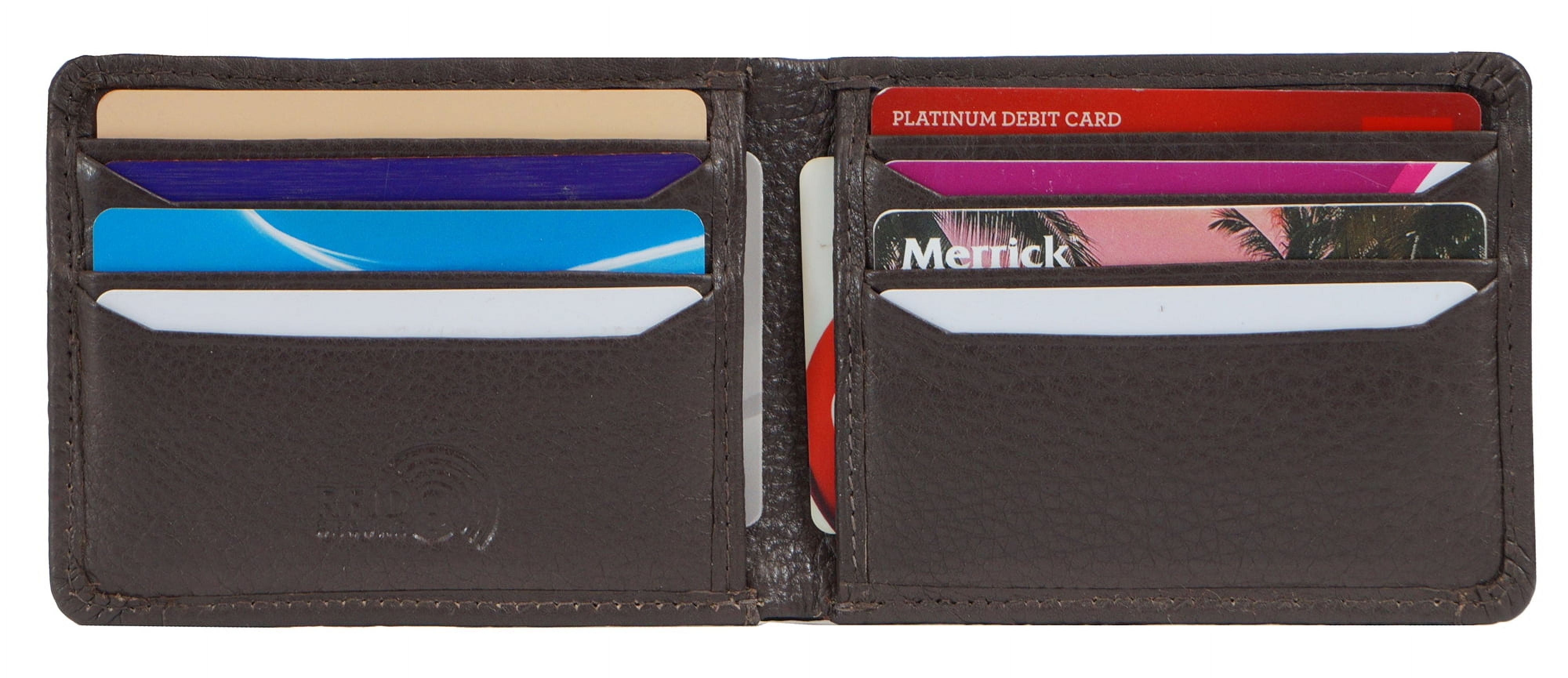 Bullz Slim Minimalist Card Holder Bifold Metal Front Pocket Money Clip ...