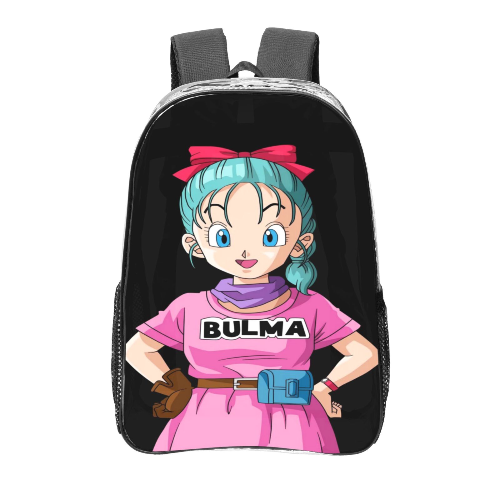 Bulma Clear Backpack 16 Inch Large Capacity PVC Transparent Laptop Bags ...