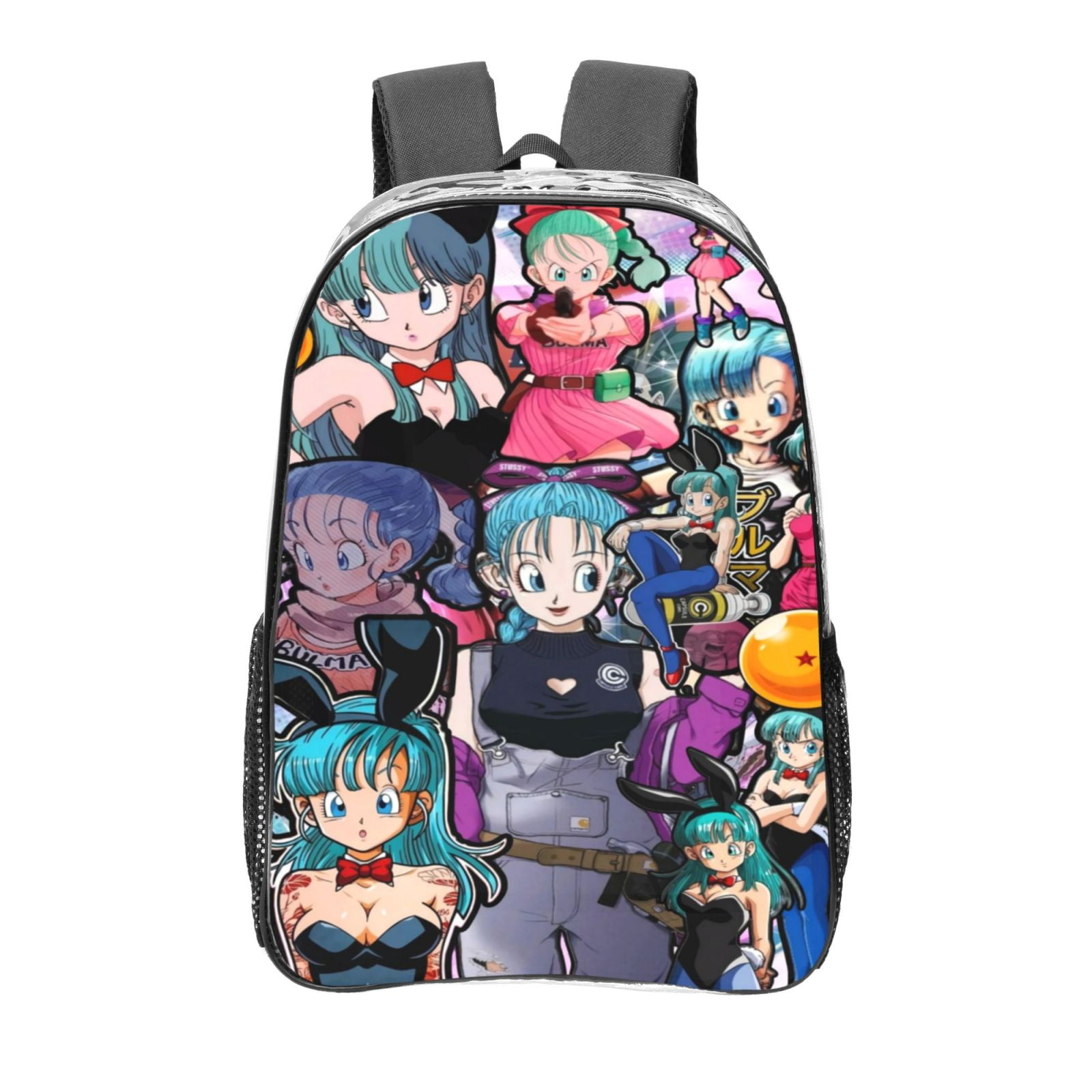 Bulma Clear Backpack 16 Inch Large Capacity PVC Transparent Laptop Bags ...