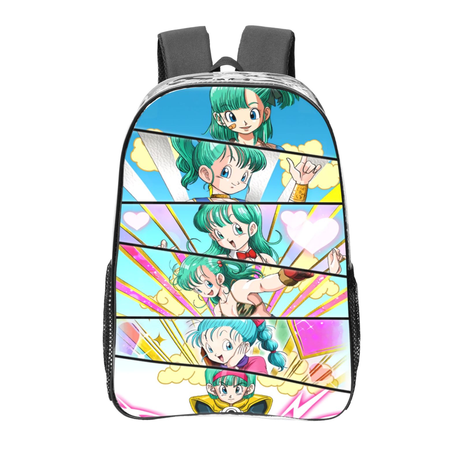 Bulma Clear Backpack 16 Inch Large Capacity PVC Transparent Laptop Bags ...