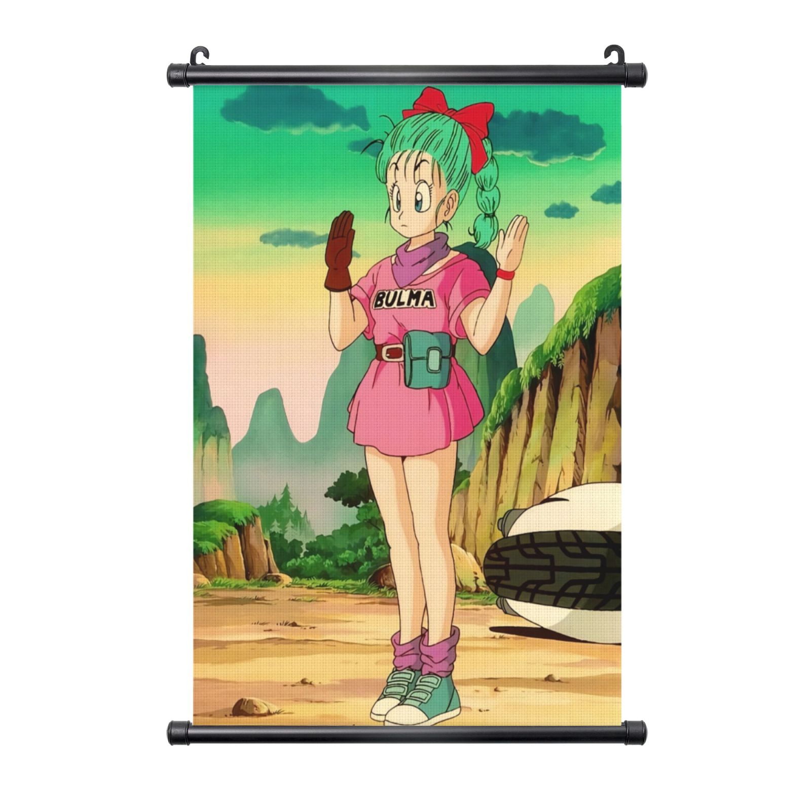 Bulma Hanging Poster Plastic Shaft Canvas Wall Hanging Banner Wall Art ...