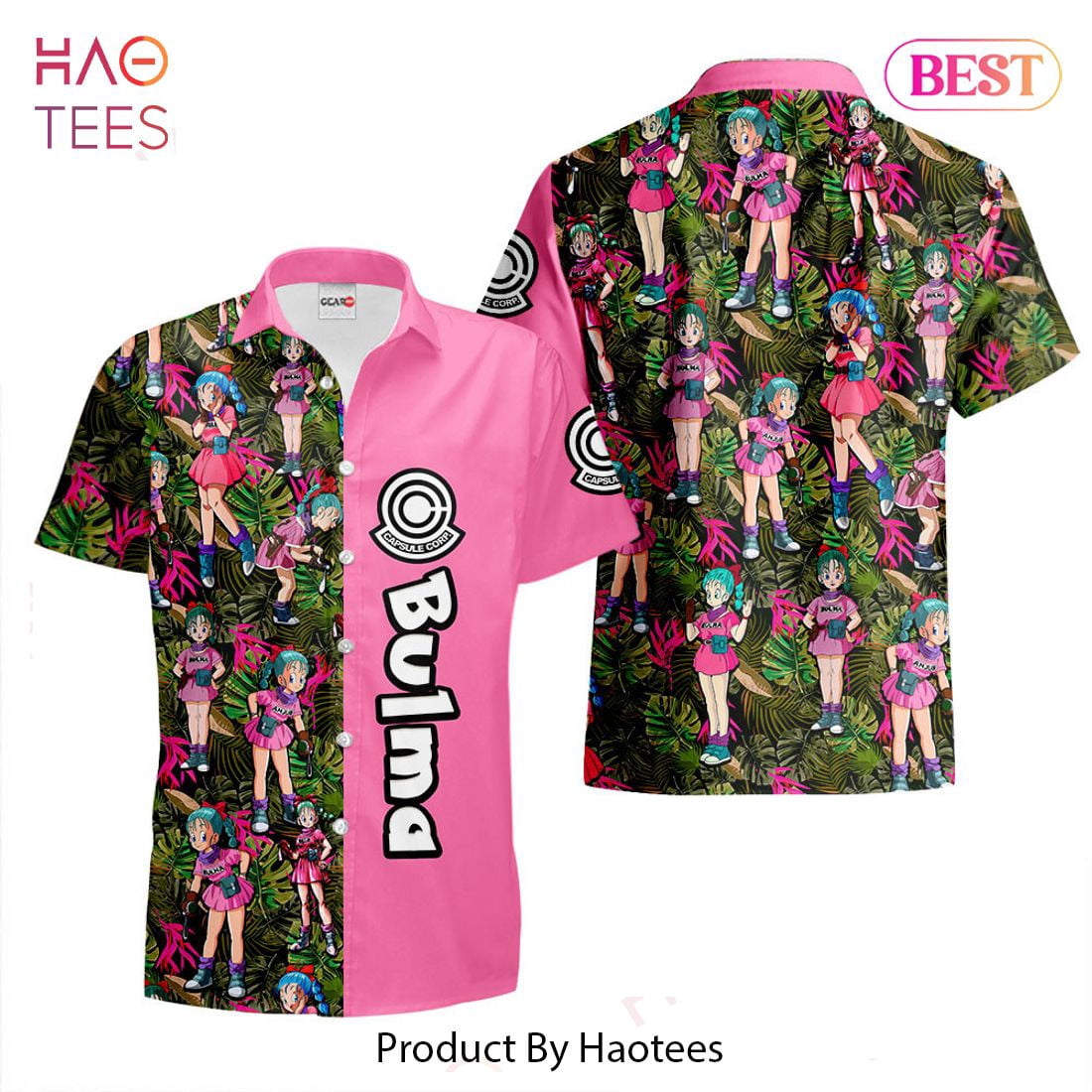 Bulma Hawaiian Shirts Custom Anime Merch Clothes for Men Women ...