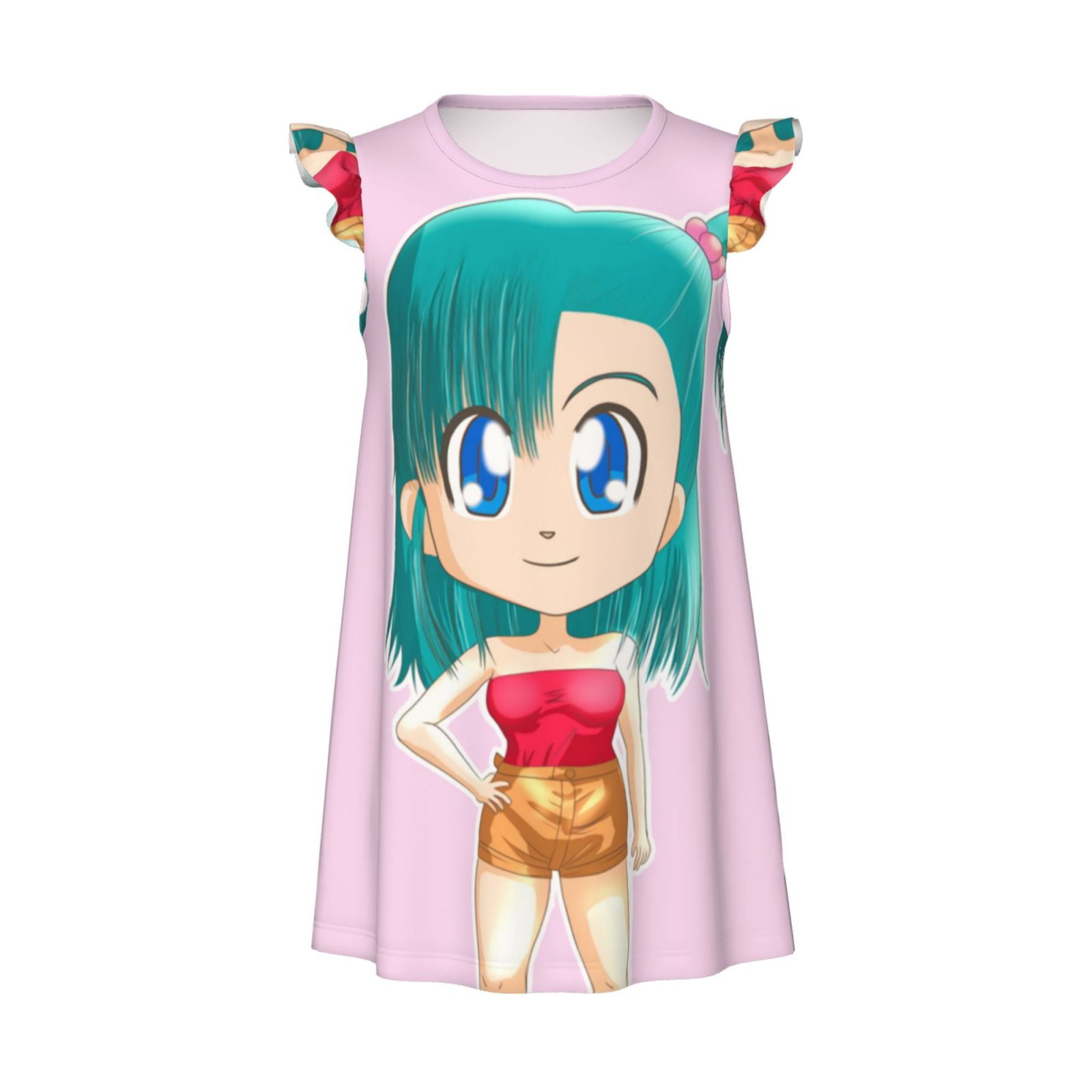 Bulma Little Girls Nightgowns Soft Flutter Sleeve Night Dress Pajamas ...