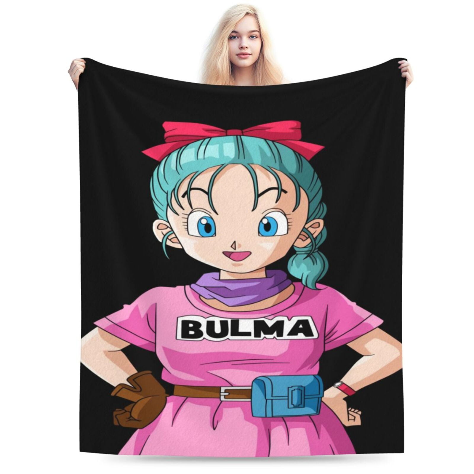 Bulma Throw Blanket Soft Lightweight Cozy Plush Flannel Bed Blanket ...