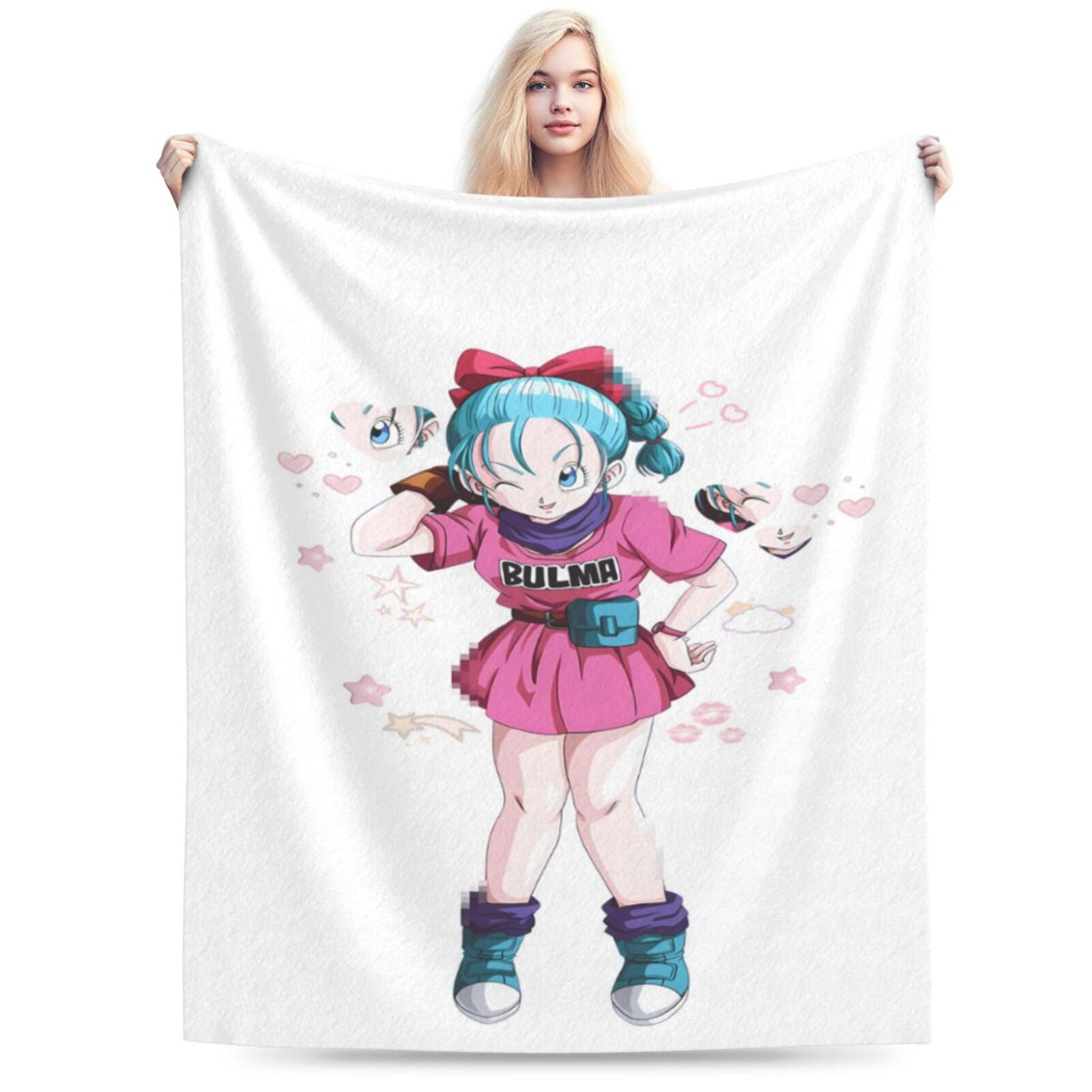 Bulma Throw Blanket Soft Lightweight Cozy Plush Flannel Bed Blanket ...