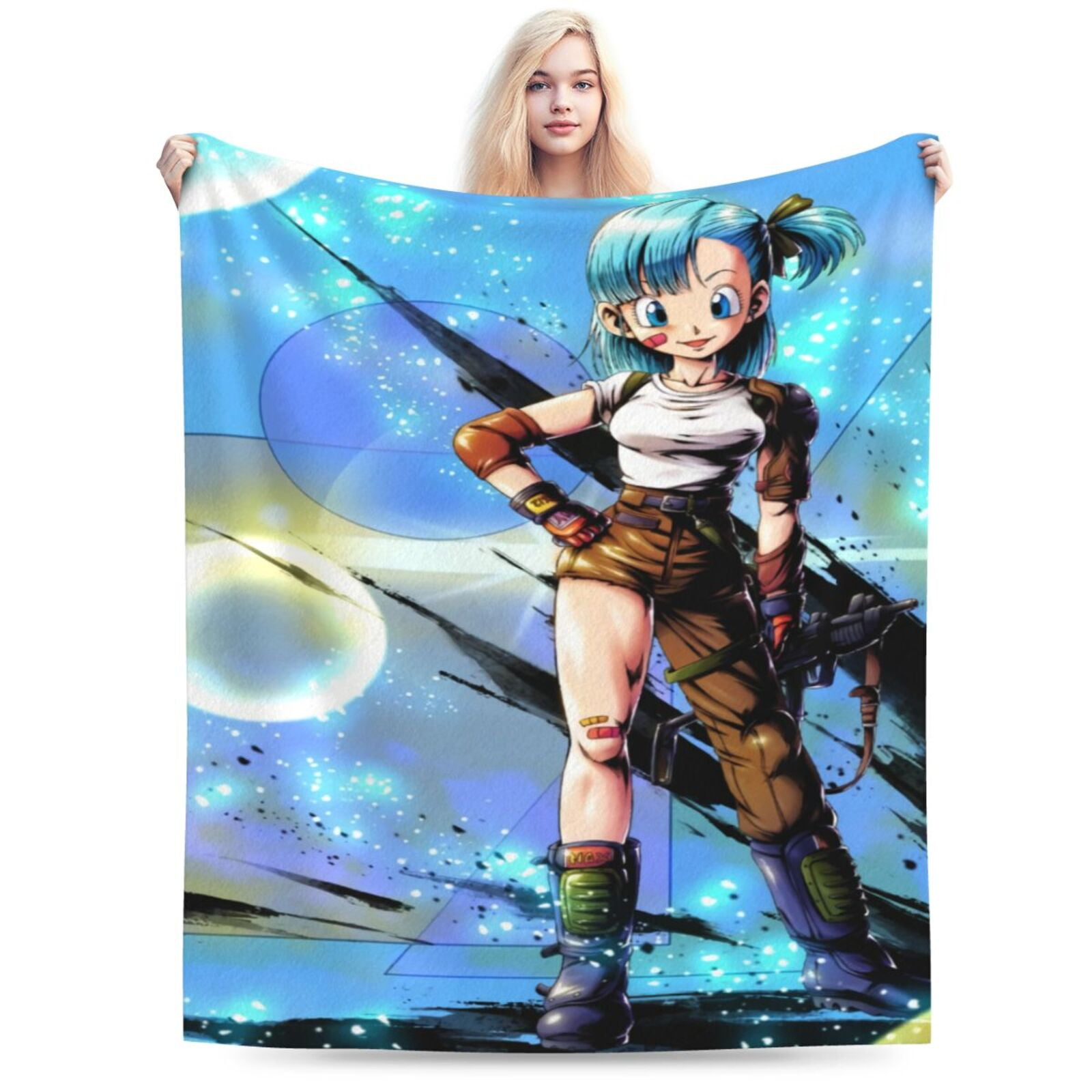 Bulma Throw Blanket Soft Lightweight Cozy Plush Flannel Bed Blanket ...