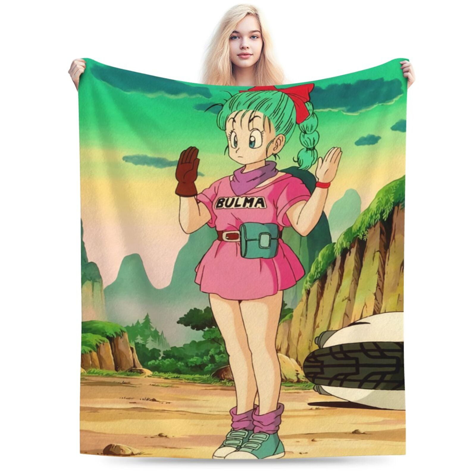 Bulma Throw Blanket Soft Lightweight Cozy Plush Flannel Bed Blanket ...