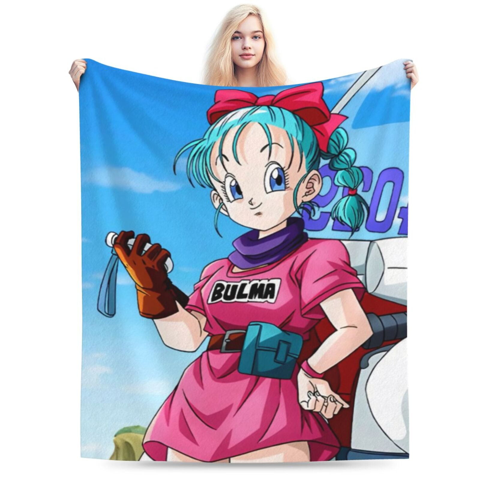 Bulma Throw Blanket Soft Lightweight Cozy Plush Flannel Bed Blanket ...