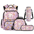 Bulopur 17 Inch 4 PCS Backpack Set Daisy Flower Axolotl Print School ...