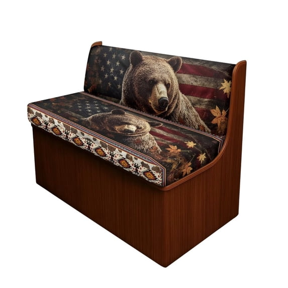 Bulopur Aztec Bear RV Dinette Cushion Covers Waterproof Stretch Sofa ...