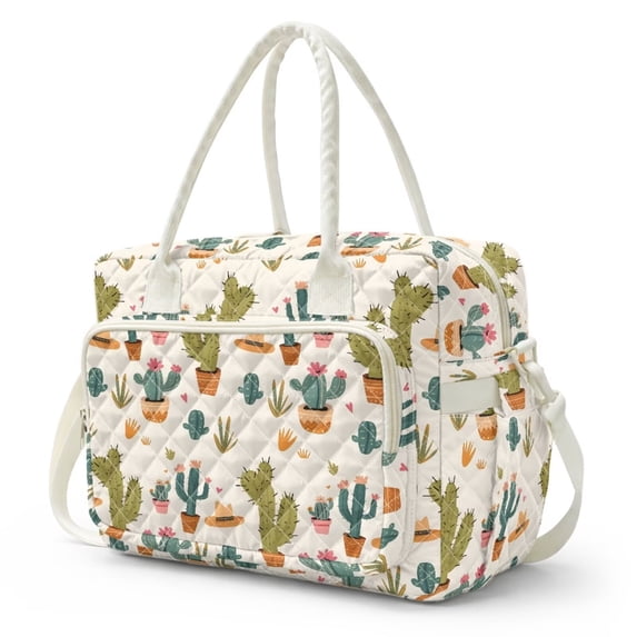 Bulopur Cactus Quilted Lunch Box for Women Thermal Lunch Bag Waterproof ...