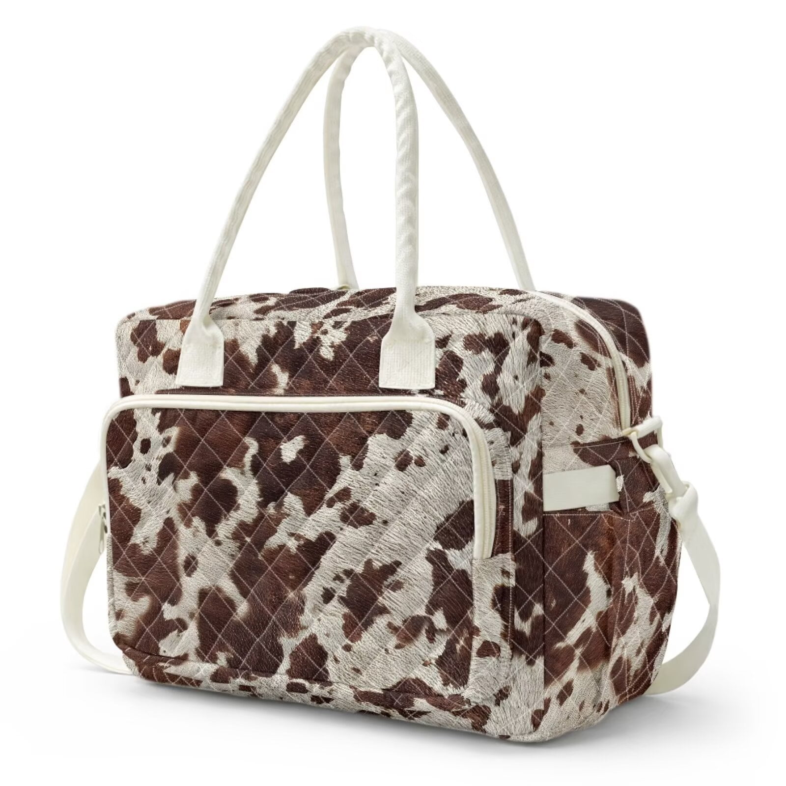 Bulopur Cow Print Quilted Lunch Bag for Women Insulated Lunch Bags with ...