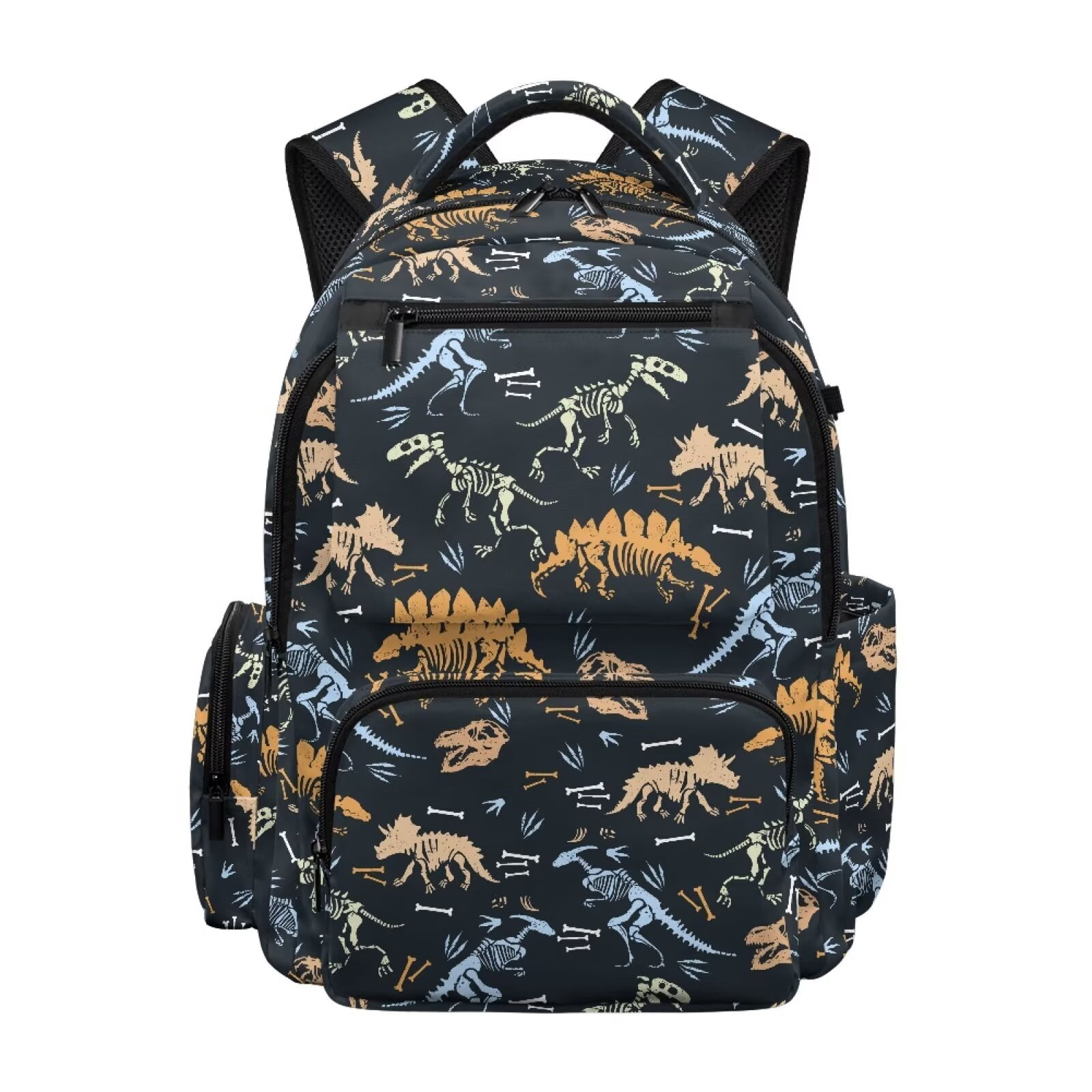 Bulopur Dinosaur Kids Backpack for Boys Cool Skeleton Print School Bag ...