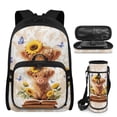 Bulopur Highland Cow Print Kids Backpack Set 4 Pcs Butterfly Kids ...
