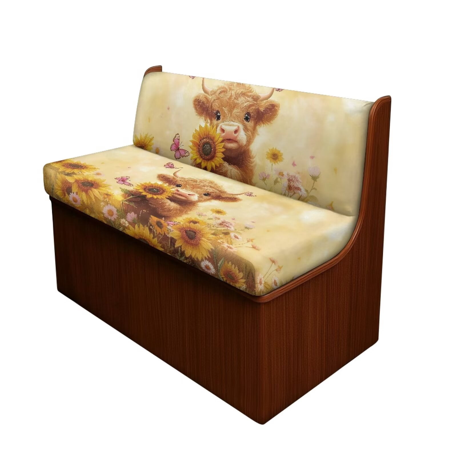 Bulopur Highland Cow RV Cushion Covers for Dinette Booth Seats Washable ...