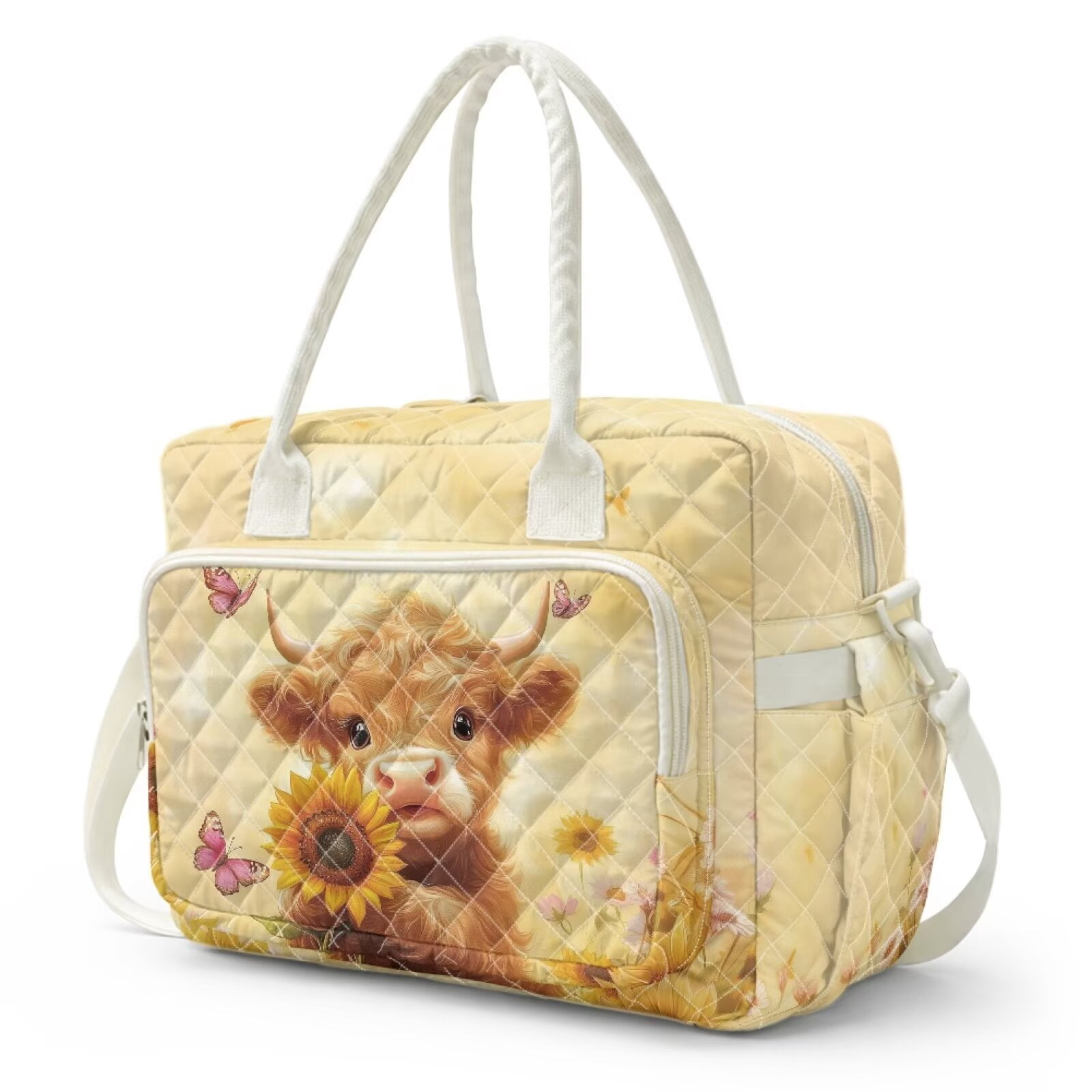Bulopur Paw Print Quilted Large Insulated Lunch Bag Waterproof Tote ...
