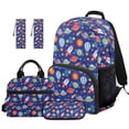 Bulopur Rocket Kids School Backpack with Lunch Bag Cartoon Backpack 5 ...