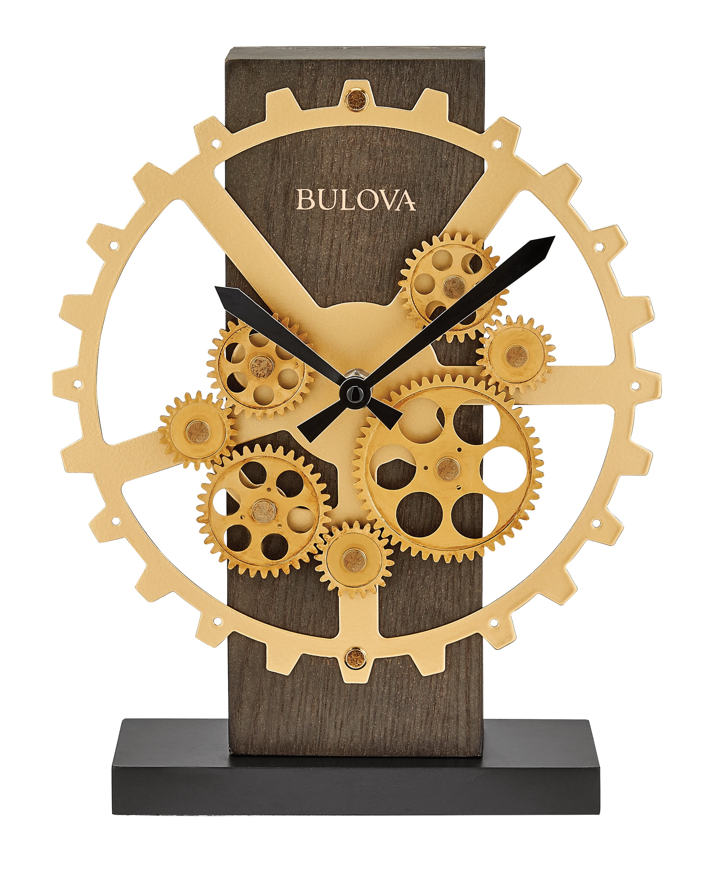 Bulova B8905 Moving Cogs Accent Clock - Walmart.com