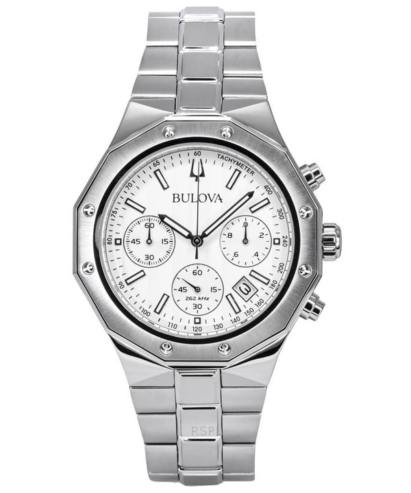 Bulova Classic Precisionist Chronograph Stainless Steel Silver Dial ...