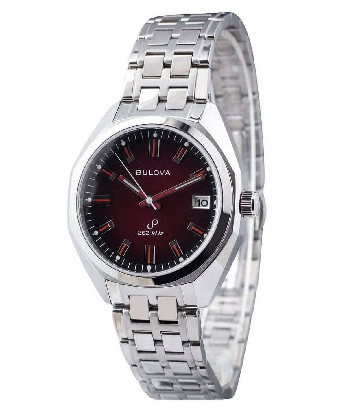 Bulova Classic Precisionist Jet Star Stainless Steel Red Dial Quartz ...