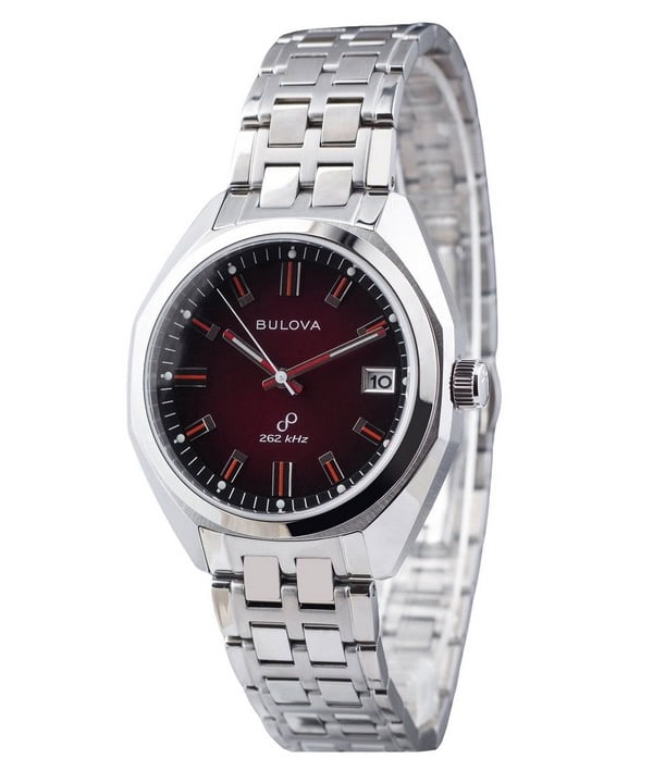 Bulova Classic Precisionist Jet Star Stainless Steel Red Dial Quartz ...