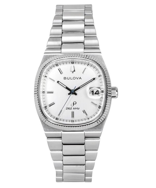 Bulova Classic Super Seville Stainless Steel Bracelet Silver Dial ...