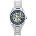Bulova Classic Surveyor Stainless Steel Blue Skeleton Dial Automatic 96A292 100M Men's Watch ...